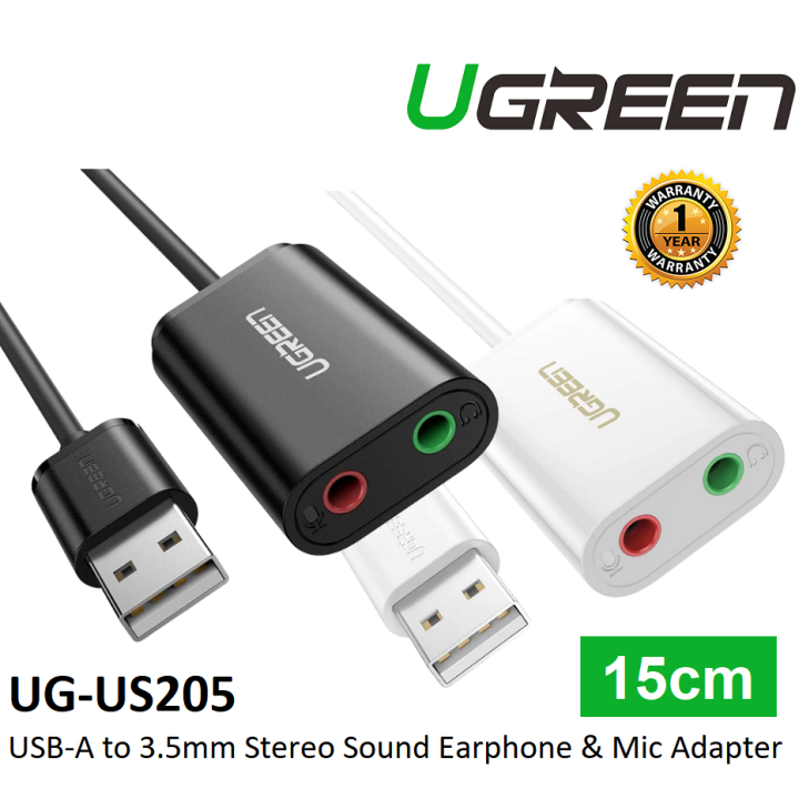 Hotdeal Ugreen US205 USB to 3.5mm External Stereo Sound Adapter ...