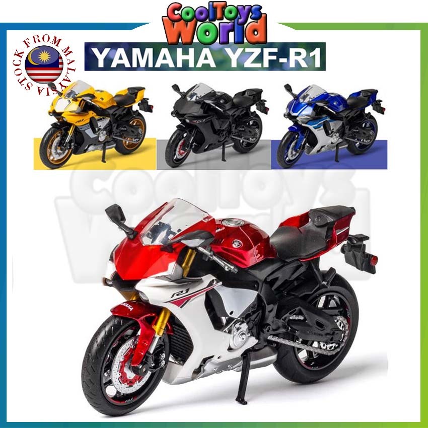 1/12 Alloy Yamaha YZF-R1 Diecast Motorcycle Model Toy Vehicles ...