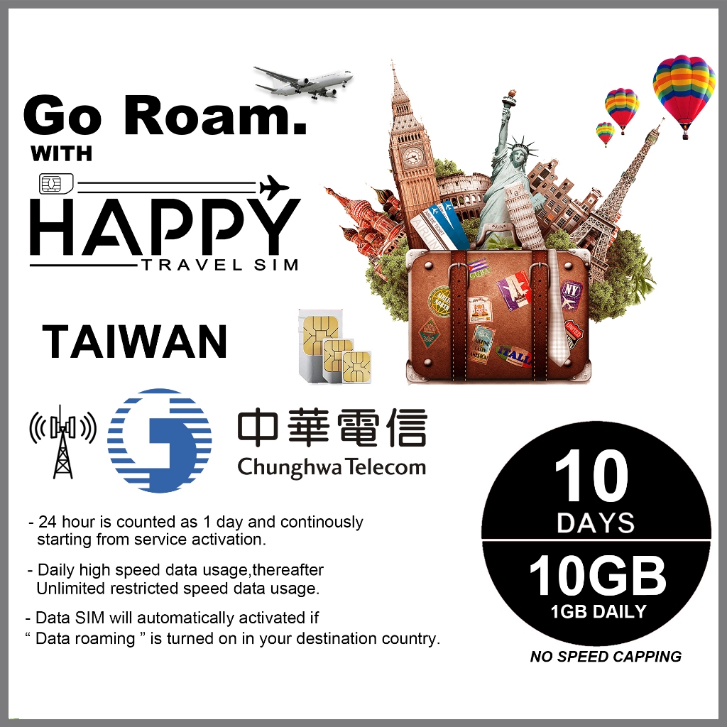 Taiwan Travel Sim Card, Taiwan Sim Card | Shopee Malaysia