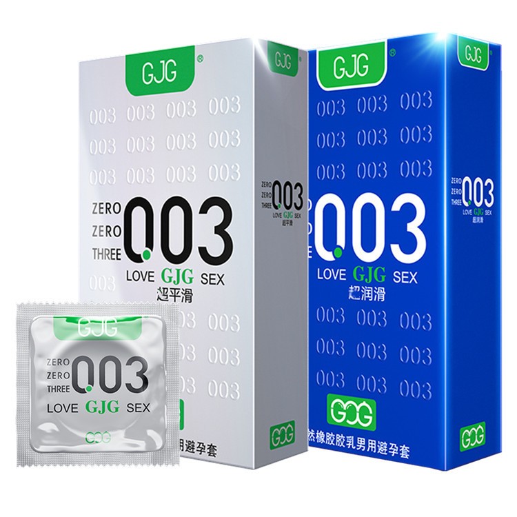 003 Ultra Thin Extra Lubricant Condom Latex GJG 10 pcs / 3pcs ( Not ...