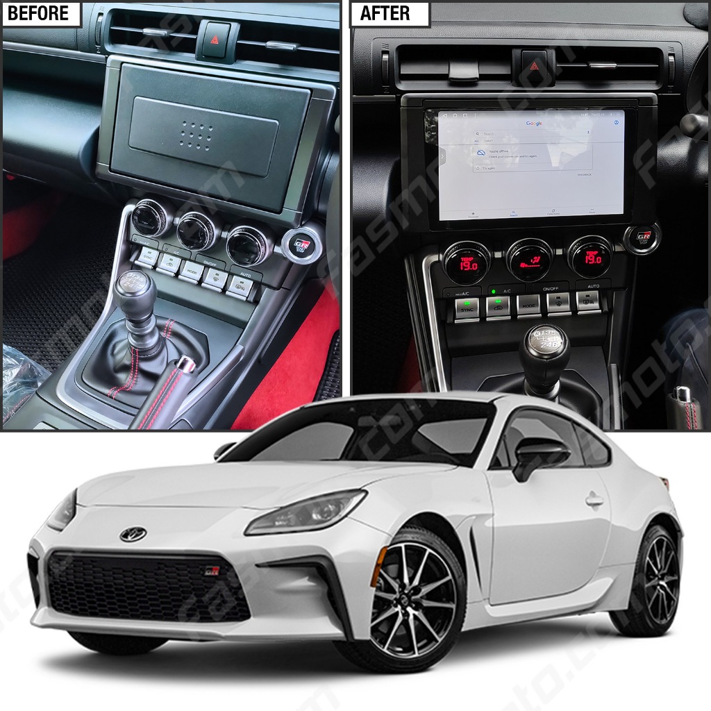 9" Android Player Dashboard Installation Kit for Toyota GR86 GT86 2022 ...