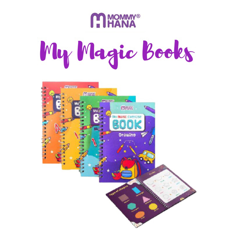 MY MAGIC BOOK MOMMYHANA BELAJAR MENULIS 1-6 TAHUN | Shopee Malaysia