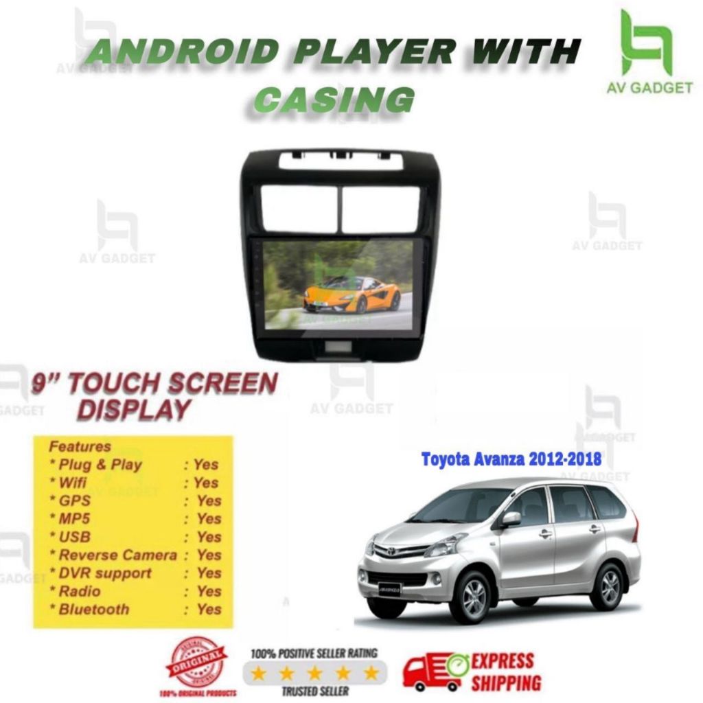 [Free Reverse Camera] Toyota Avanza 2012-2018 Lenco 9" IPS Screen Car ...