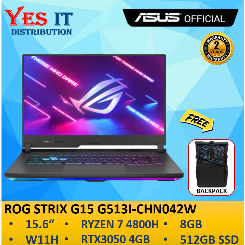 ASUS ROG Strix G15 G513I-CHN042W 15.6'' FHD 144Hz Gaming Eclipse Gray ...