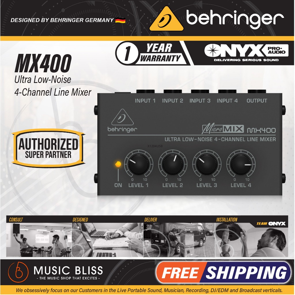 Behringer Micromix MX400 Line Mixer (MX-400 / MX 400) | Shopee Malaysia