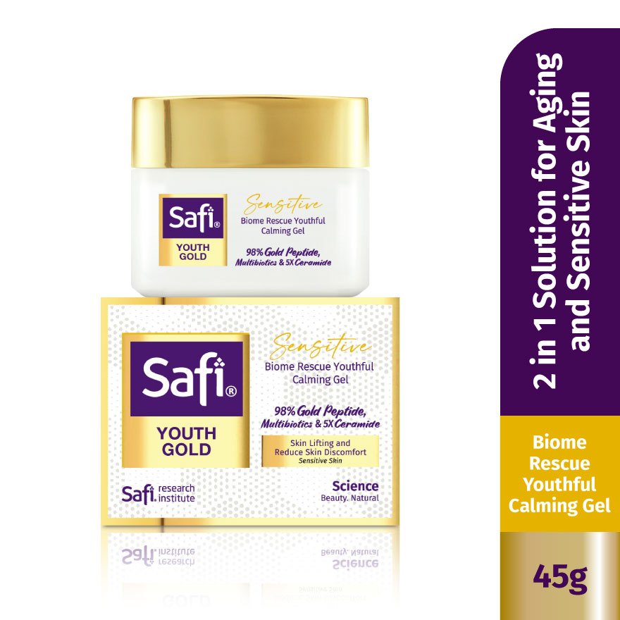 SAFI Youth Gold Sensitive Skin Barrier Repair gel Face Moisturizer Day ...