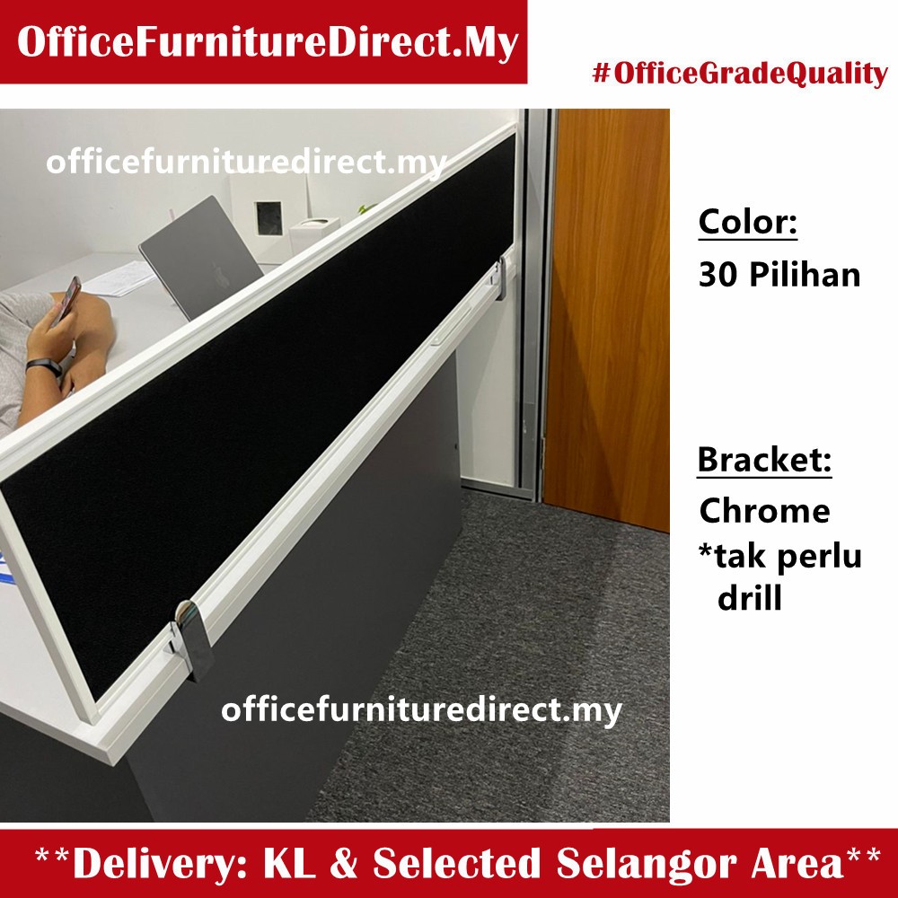 Partition Divider Panel For Office Table - Fabric Surface (4 Side Cover ...