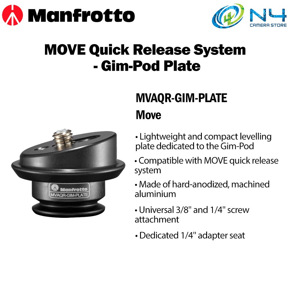 Manfrotto MOVE Quick Release System Gim-Pod Plate MVAQR-GIM-PLATE ...