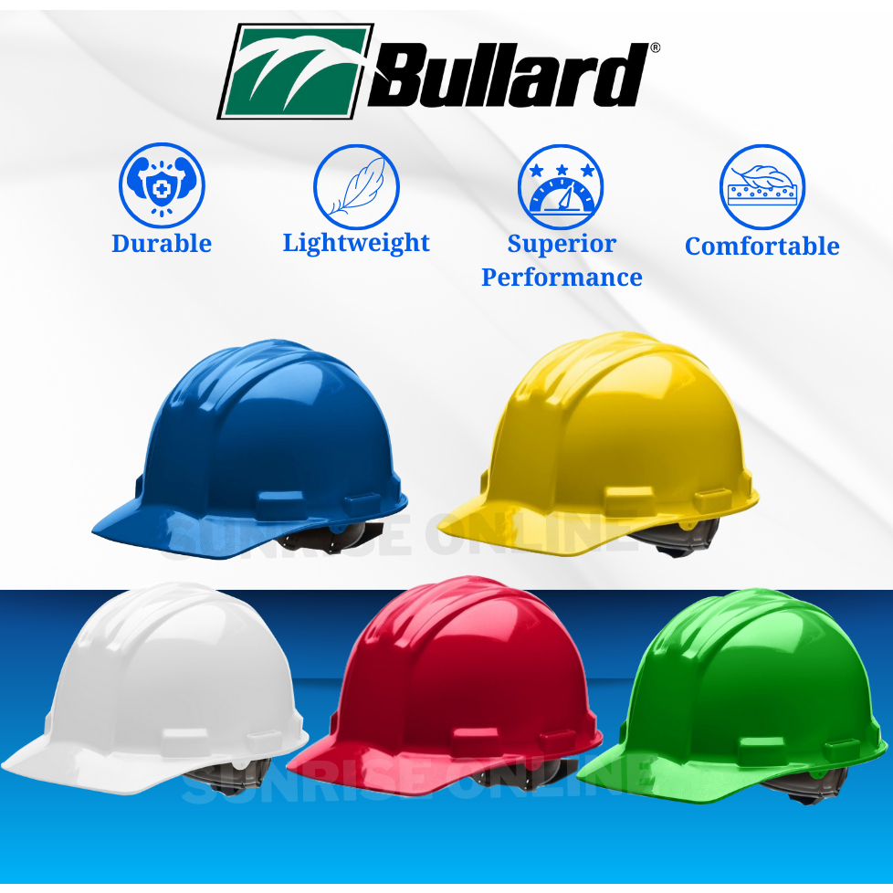 Bullard S61 Series Helmet, 4 Point FlexGen Ratchet Suspension with ...