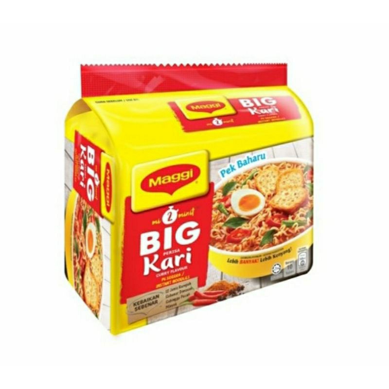 Maggi Big Kari Curry Instant Noodles Individual Pack 5x106g | Shopee ...