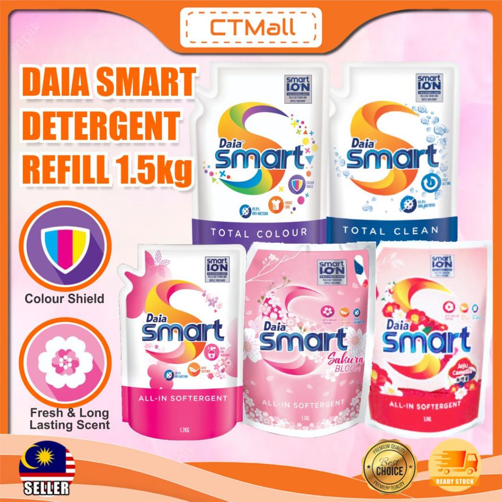 DAIA Smart Concentrated Liquid Detergent Refill 1.5kg | Shopee Malaysia