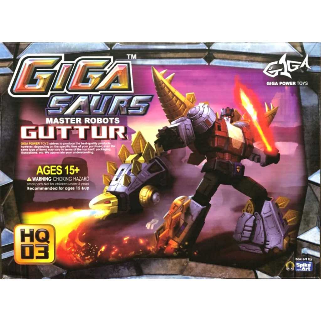 Gigapower HQ03 Gigasaurs Guttur Metallic (Not Transform Masterpiece ...