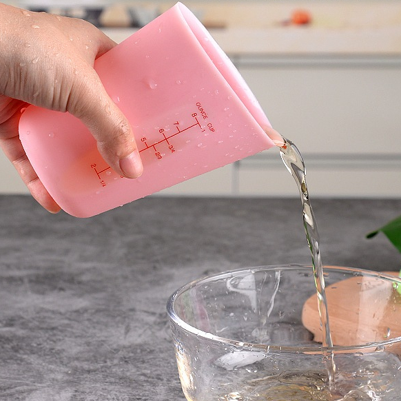 Double-scale Kitchen Measuring Tools Semipermeable Silicone Visual ...