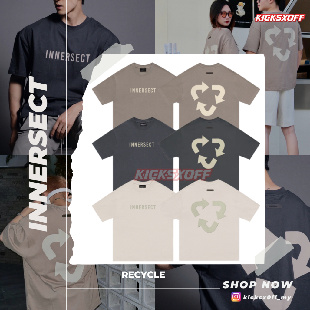 *READY STOCK* Innersect Recycle Oversized Tee Hype/Fashion/Streetwear/Couple/Unisex T-Shirt ...