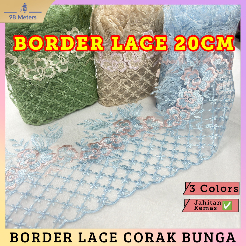 [🔥SALES🔥] Border Baju / Renda Baju / Renda Lace / Border Lace / Border ...