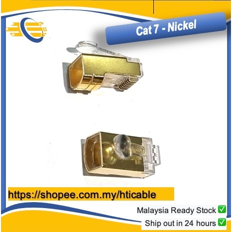Cat 7 Modular Plug - 3 piece design | Shopee Malaysia