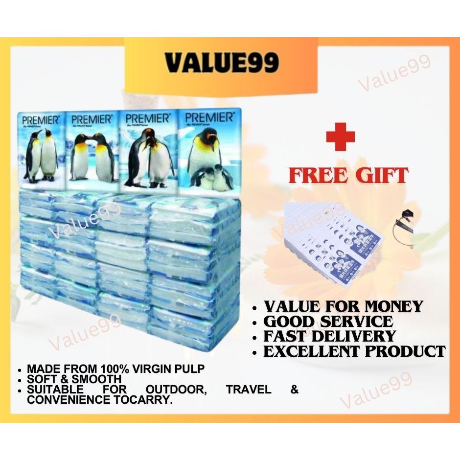 [Value99] Original Premier Tissue Pocket 口袋纸巾 小包纸巾 小包 Tisu Pocket ...