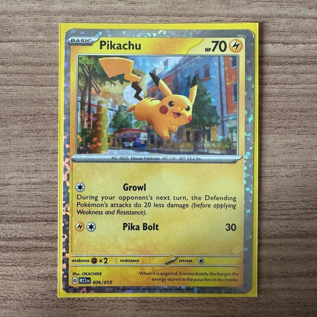 Pikachu 6/15 Holo McDonald MCD 2023 Pokemon Card [Pokemon Card TCG ...