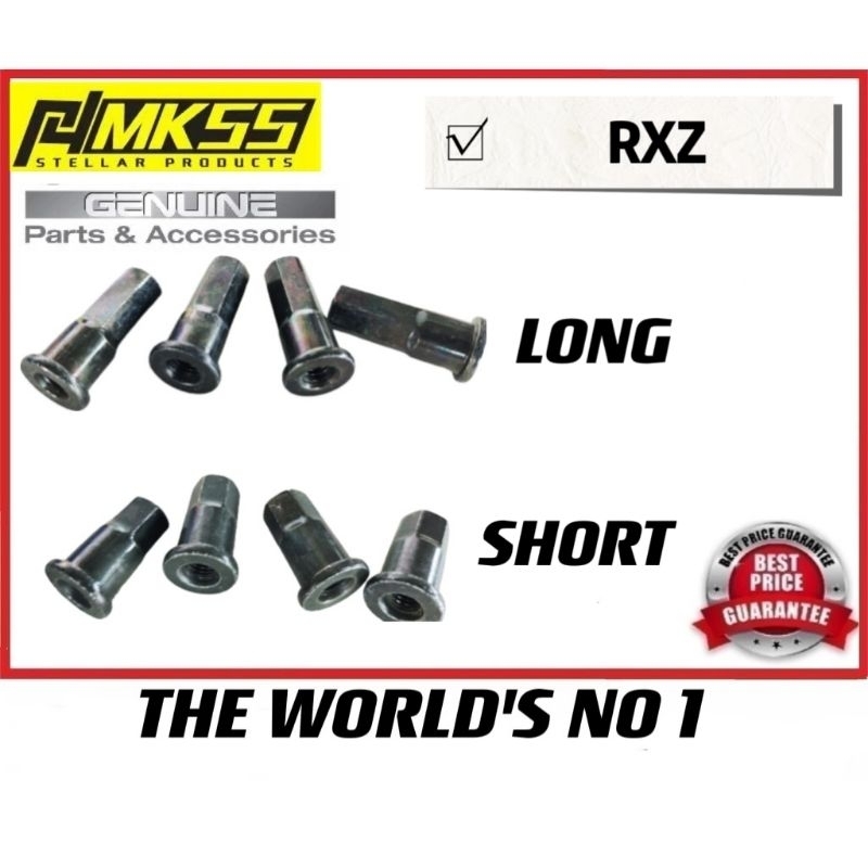 #MKSS RXZ HEAD NUT#4PCS RXZ HEAD NUT M8 LONG SHORT SCREW CYLINDER NUT ...