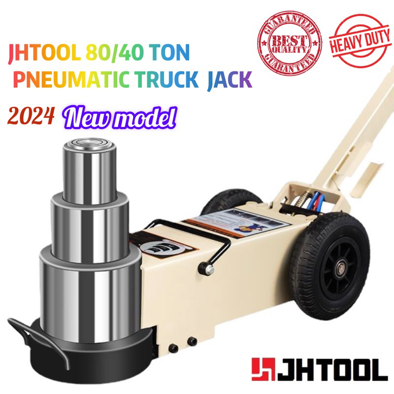 New 2028 JHTOOL 80/40TON double stage pneumatic hydraulic jack 80ton ...
