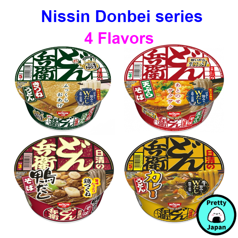 Nissin Donbei series | Kitsune Udon Fried Tofu / Tempura soba / Duck ...
