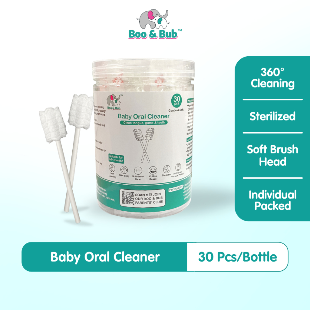 🐘Boo&Bub🐘Baby Oral Cleaner | Disposable Soft Toothbrush Toddler Tongue ...
