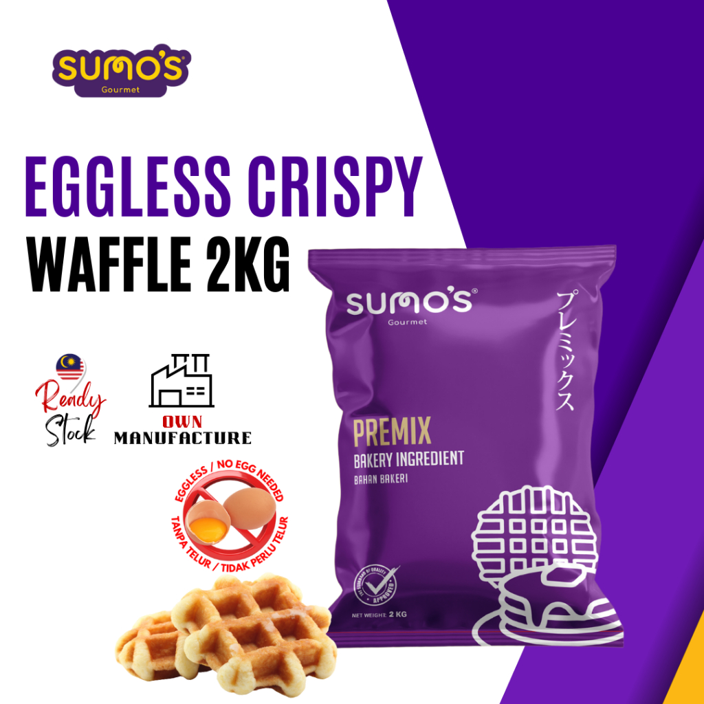 𝐖𝐇𝐎𝐋𝐄𝐒𝐀𝐋𝐄 𝟏𝟎 𝐏𝐀𝐂𝐊 - Sumo's Eggless Crispy Waffle Premix Flour - 20KG ...