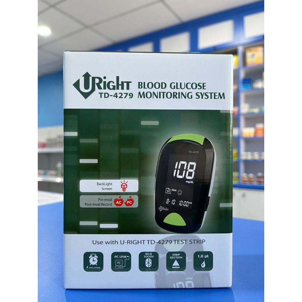 U RIGHT BLOOD GLUCOSE MONITORING SYSTEM (TD-4279) | Shopee Malaysia
