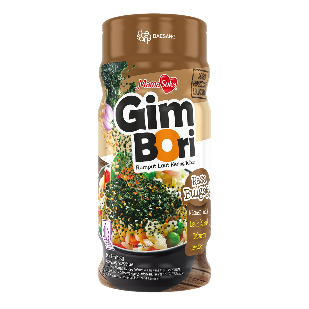 MamaSuka Gim Bori Bulgogi Korea-1.44kg (30g/tube x 48 tube) (rumput ...