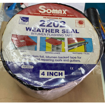 4" ALUMINIUM FOIL BITUMEN TAPE FOR SEALING AND REPAIRING LEAKING ROOFS ...