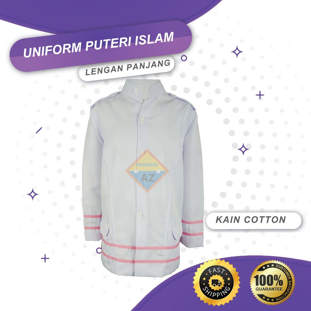PUTERI ISLAM / UNIFORM KADET PUTERI ISLAM ( LENGAN PANJANG FULL SET ...