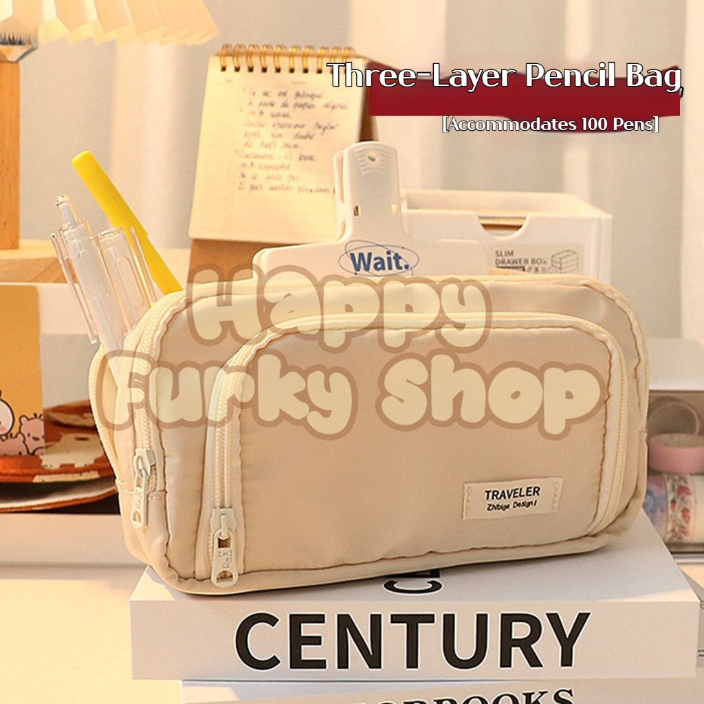 Pencil Case Large Capacity Pencil Box 铅笔盒 Pensil Case Aesthetic Korean ...