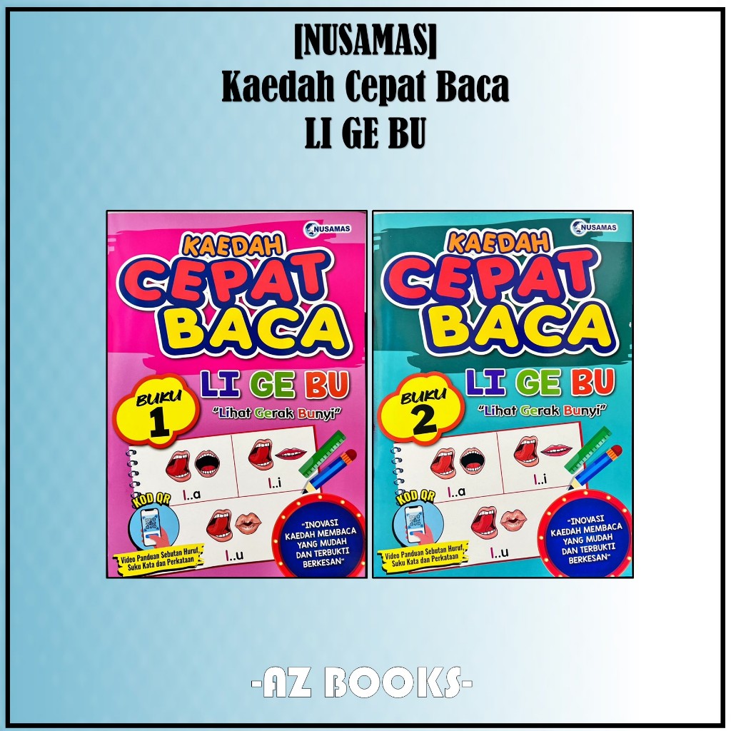 [AZ] Nusamas: Prasekolah Kaedah Cepat Baca LI GE BU (Lihat Gerak Bunyi ...