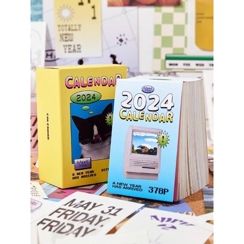 2024 mini calendar 2024 ins style 365 days calendar | Shopee Malaysia