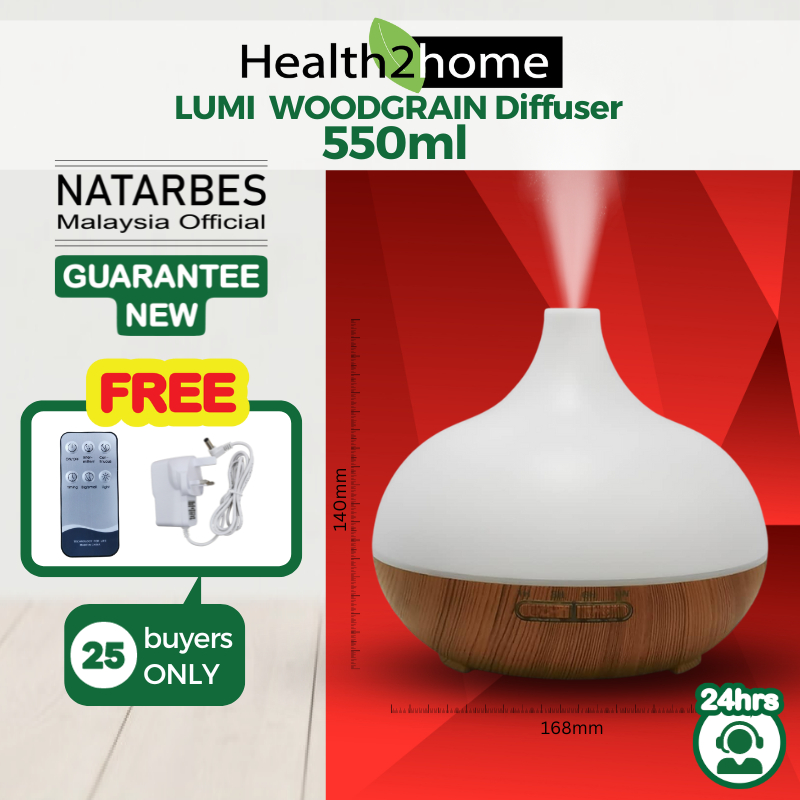 FREE Remote Lumi Onion Wood Grain Diffuser Humidifier Air purifier ...