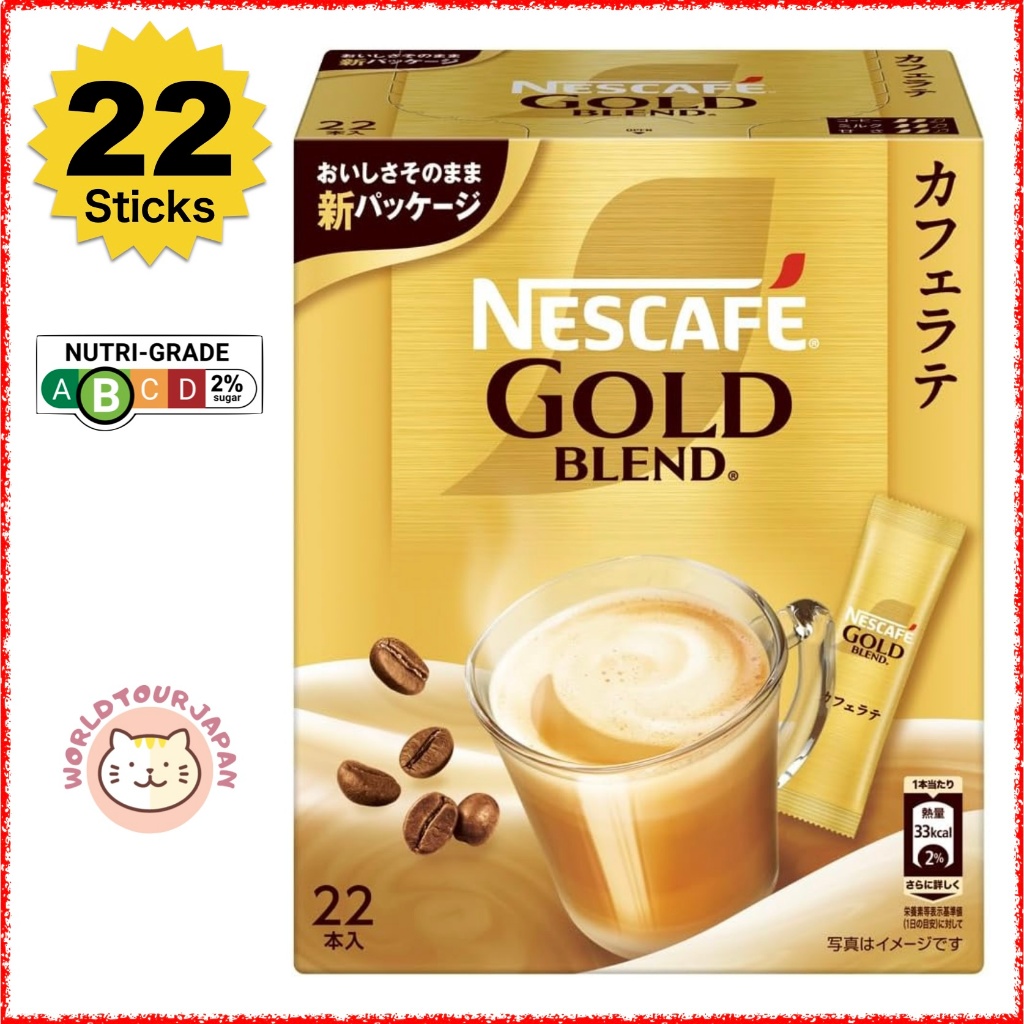 [ Instant Coffee ] Nescafe Gold Blend Cafe Latte 22P / Use Regular ...