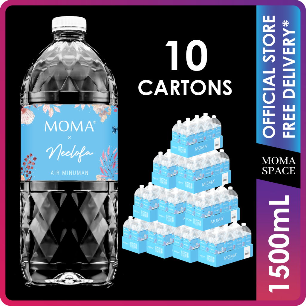 Buy 10 cartons MOMAwater 1500mL (10 cartons x 8 bottles) - Pure ...
