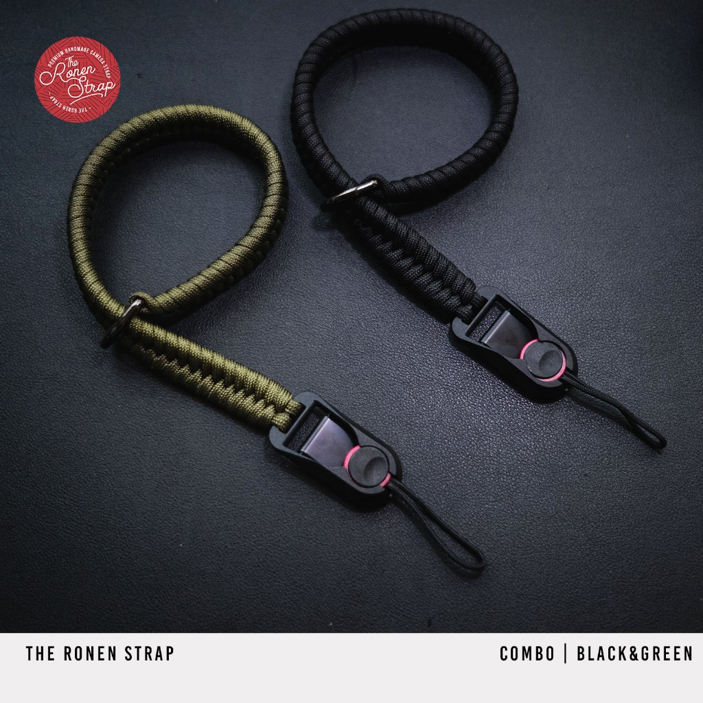 ADJUSTABLE WRISTBAND CAMERA STRAP WITH QUICK RELEASE BUCKLE BLACK OR ...