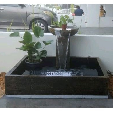 S137 Yellow Feng Shui 4x3 Water Pond Fountain Kolam Air Sandstone ...