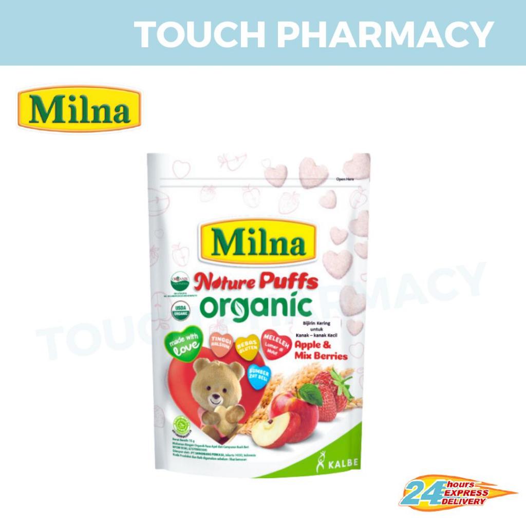 MILNA Nature Puff Organic Apple & Mixed Berry 15G | Shopee Malaysia