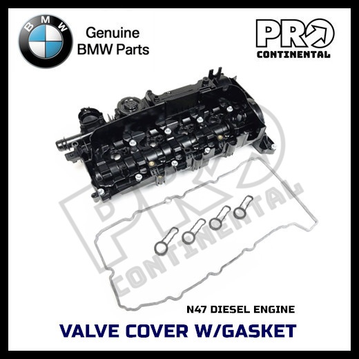 GENUINE BMW N47 DIESEL ENGINE VALVE COVER W/GASKET F10 F11 F30 F31 F32 ...