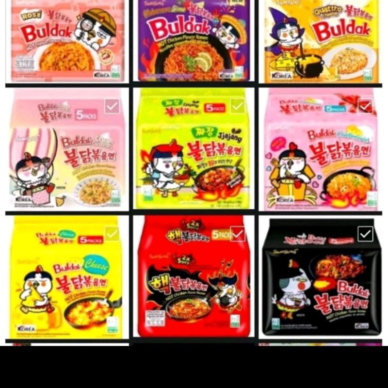 SAMYANG BULDAK HALAL ASSORTED FLAVOUR 🔥🔥 | Shopee Malaysia