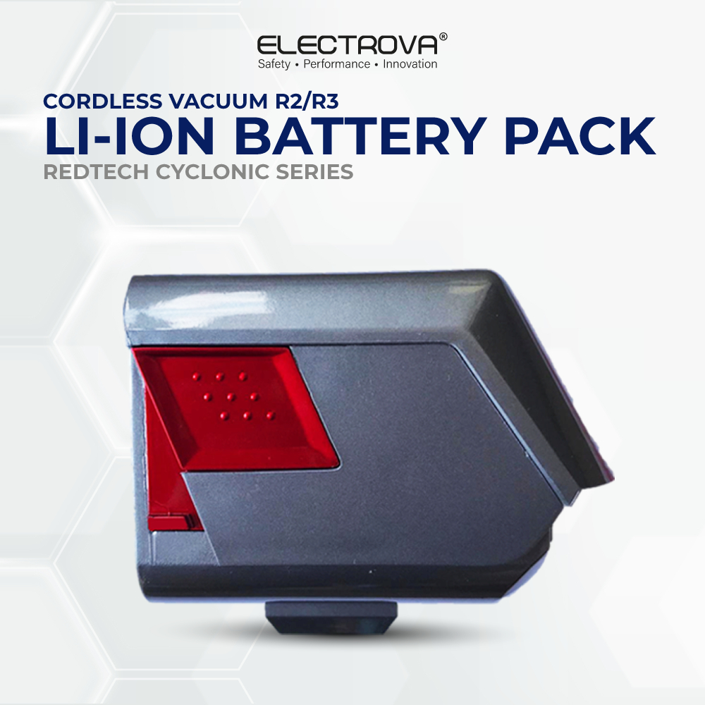 Electrova Battery Pack for Redtech Cyclonic R2 & R3 Cordless Vacuum ...