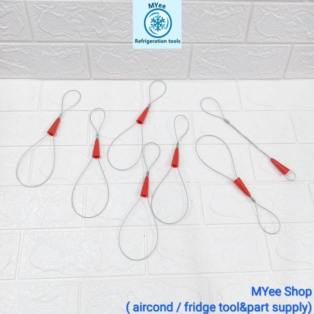 tie wire rope of puller wiring in pvc white pipe mengikat tali dawai ...