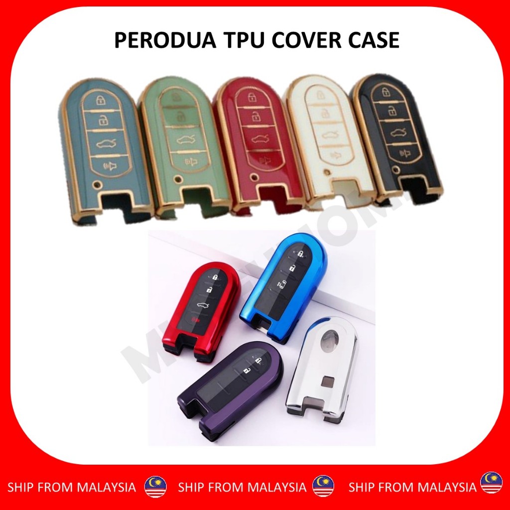 Perodua chrome Reflection TPU Car Key Cover -MYVI AXIA ALZA BEZZA ARUZ ...