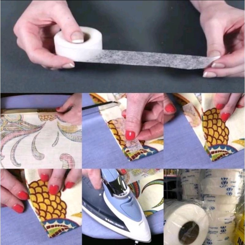 LENCANA SEKOLAH(meter) - Pita Pelekat Kain / Fabric Adhensive Tape/iron ...
