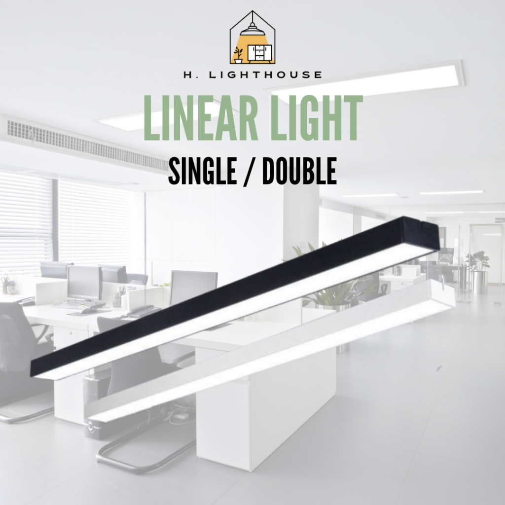 Lampu Panjang Siling Kalimantan LED T8 Linear Light 4FT Casing Tube ...