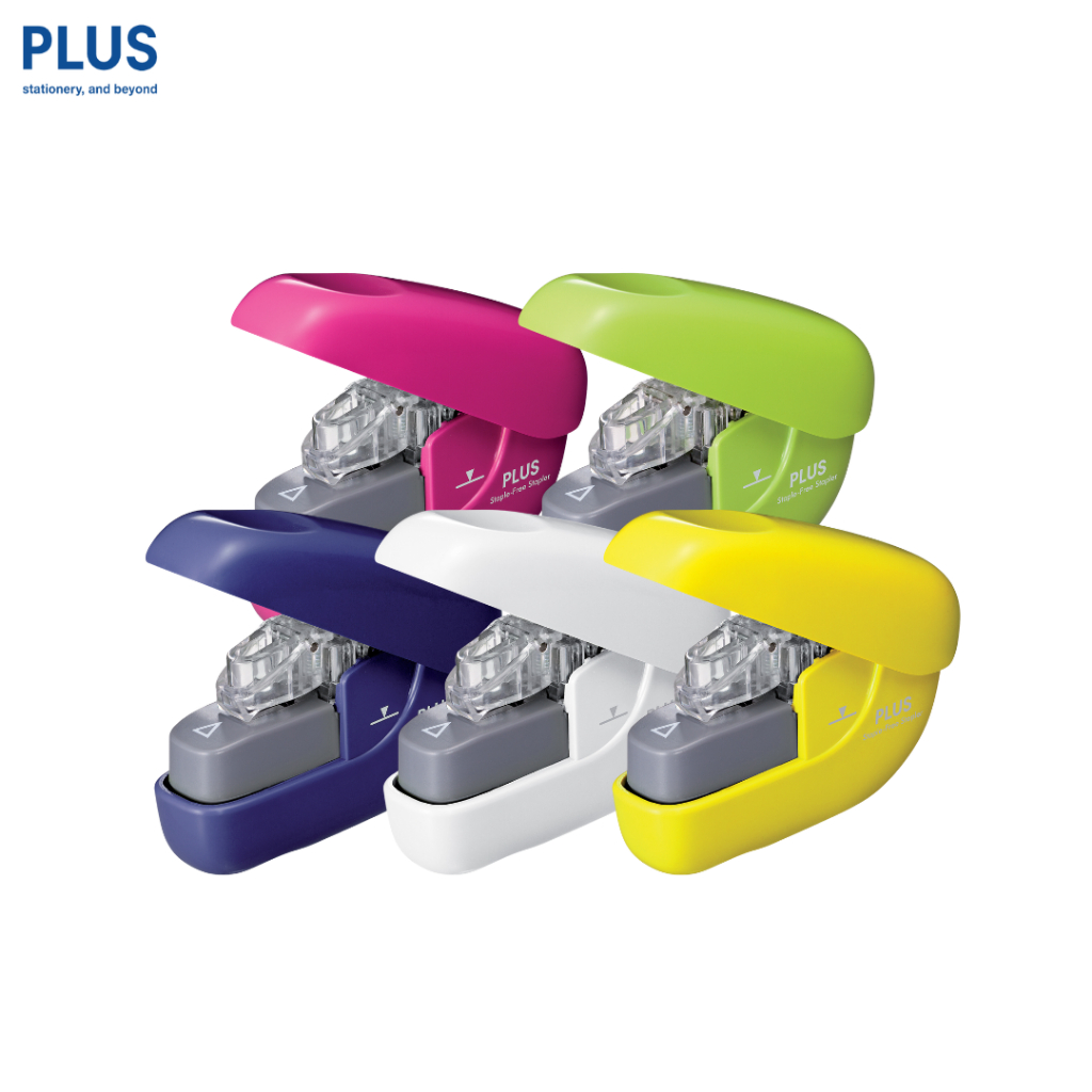 PLUS Mini Staple-Less Stapler SL-106NB STOCK CLEARANCE | Shopee Malaysia