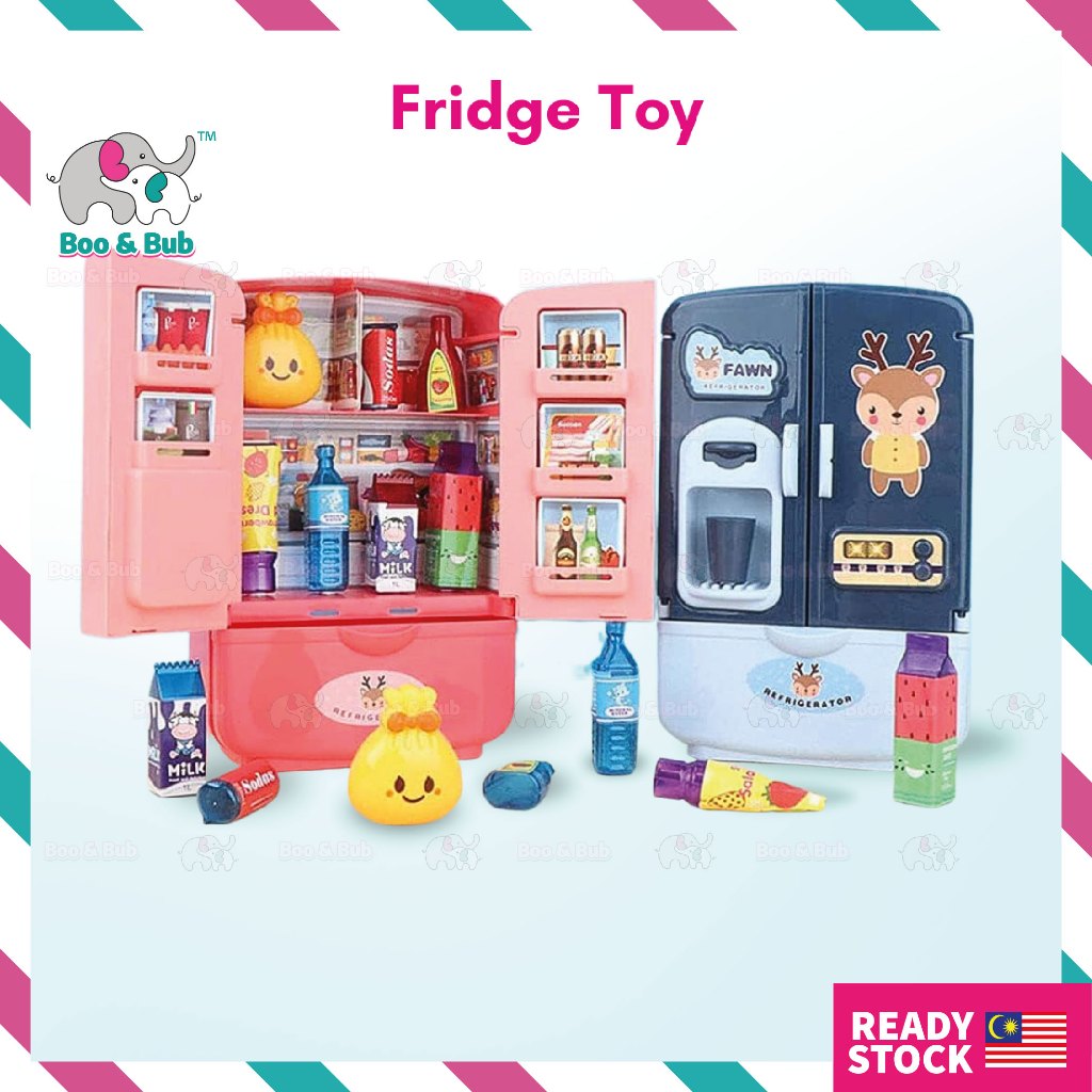 Kids Smart Refrigerator Fridge Toy | Pretend Play Kitchen Playset ...