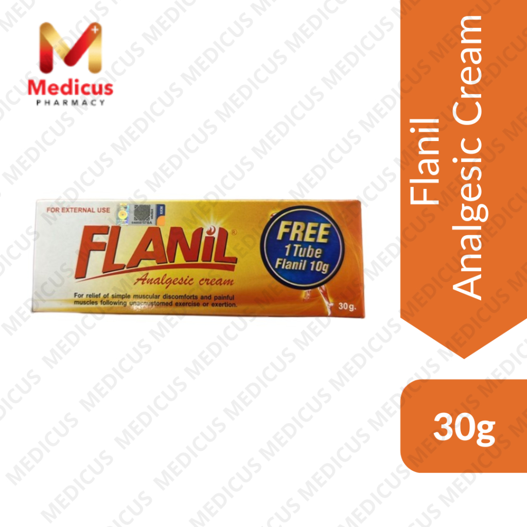 Flanil Analgesic Cream 30g FOC 10g (Exp: 04/2026) | Shopee Malaysia